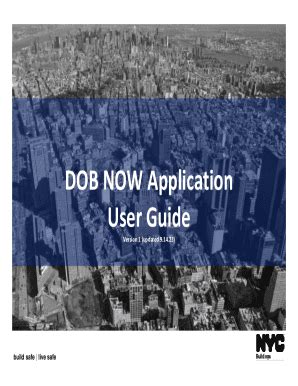 Fillable Online DOB NOW Application User Guide Fax Email Print PdfFiller