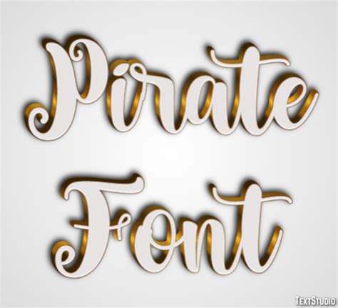 Pirate Font Text Effect And Logo Design Font