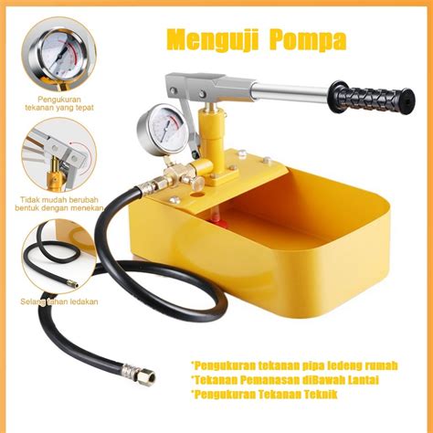 Jual Menguji Pompa Test Pump Manual Tekanan Air Aluminium 2 5mpa 25kg Alat Tes Kebocoran Pipa