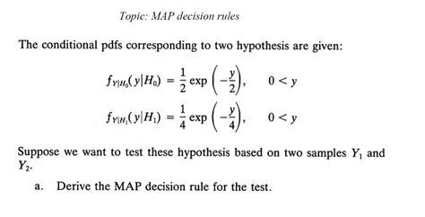 solved topic map decision rules the conditional pdfs