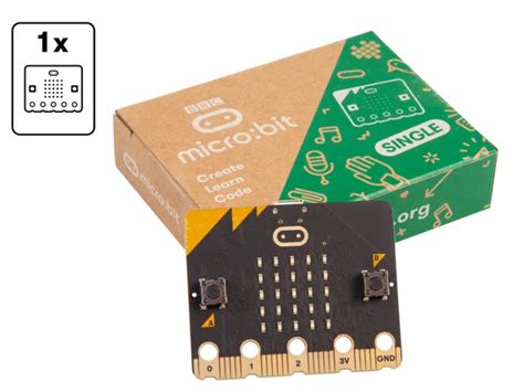 Bbc Microbit Single Bbc Microbit V2 Board Only Retail Pack — Robotix Education