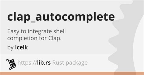 Clap Autocomplete Cli For Rust Lib Rs