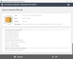 Revit Model Checker Model Auditing Reports