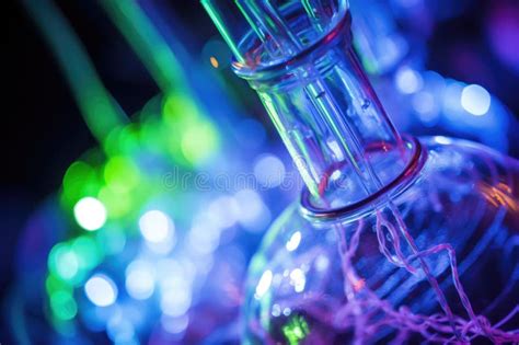 Bright Colourful Glass Objects Of Different Shapes In Neon Colours Stock Illustration