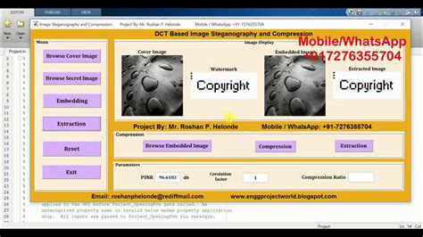 Image Steganography And Compression Using Matlab Code Youtube