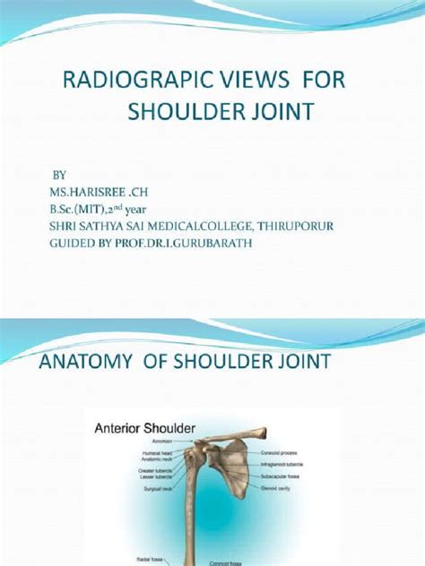 Shoulder Joint Positioning Pdf