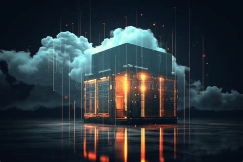 Database Technology Cloud Storage Connect Analysis Networking Business Concept Building Security