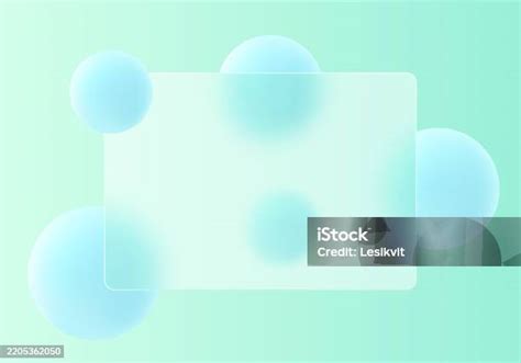 유리 Morphism 배경 떠 있는 푸른 구체가 있는 젖빛 유리 파티션 0명에 대한 스톡 벡터 아트 및 기타 이미지 0명 3차원 형태 개념 Istock