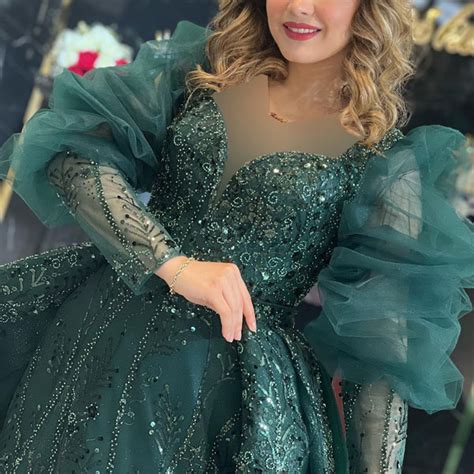 مدل پیراهن آستین بلند لباس مجلسی آستین دار دخترانه