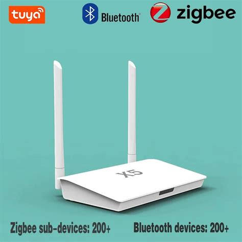 Smart Life Zigbee 3.0 / Bluetooth 5.0 2-in-1 Gateway Hub X5 Enhanced ...