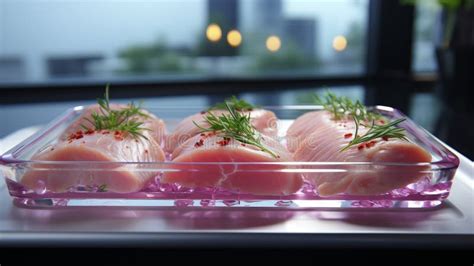 Artificial Meat Is Produced In The Laboratory Analysis Of The Composition Of Meat And Test