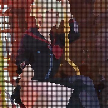 Sexy Anime Girl HQ Pixel Bit Art Poster For Sale By PixelDripped Redbubble