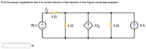 solved find the power supplied by the 5 a current source in the
