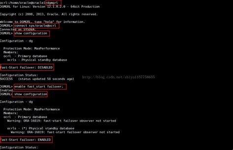 dataguard之dg fsfo fast start failover 快速启动故障）配置 dataguard fsfo csdn博客