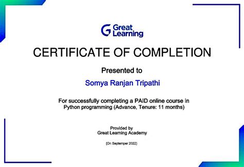 somya ranjan tripathi on linkedin online course completion certificate