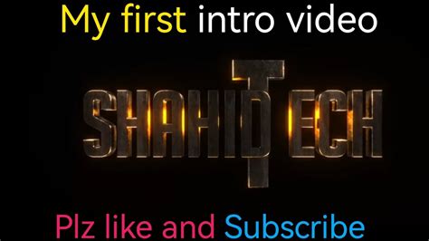 How To Make A Professional Intro For Youtube Videos Youtube