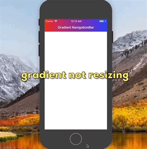 Adding A Gradient Background To Uinavigationbar On Ios
