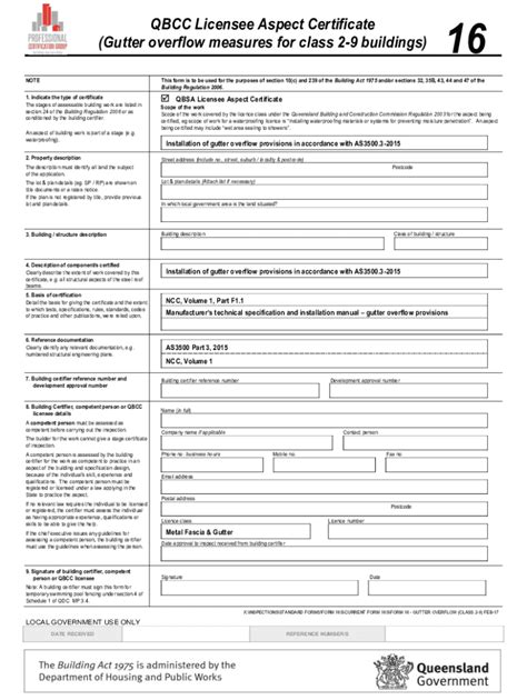 Fillable Online Compliance Certificates QBCC Licensee BA Group Fax Email Print