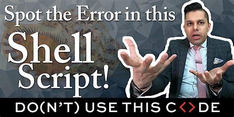 Dont Use This Code On Linkedin Spot The Error In This Shell Script