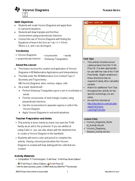 voronoi diagrams teacher 84 pdf