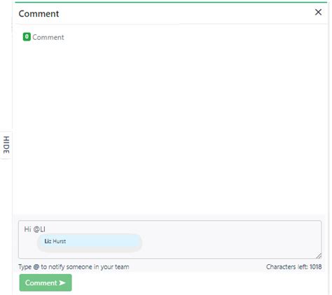 Adding Comments And Notifying Team Members Fyi