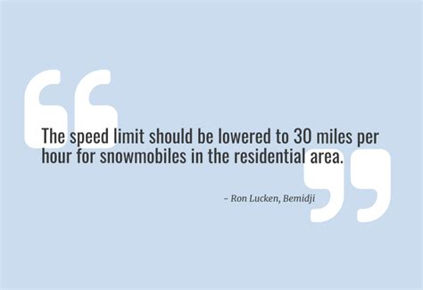 Letter To The Editor Dnr Please Provide Us With A Safe Speed For
