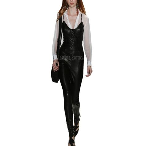 Sexy Style Leather Jumpsuit Leatherexotica