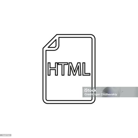 html 문서 아이콘 다운로드 벡터 파일 형식 0명에 대한 스톡 벡터 아트 및 기타 이미지 0명 html 라벨 istock