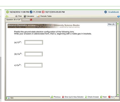 Solved Predict The Ground State Electron Configuration Of Chegg