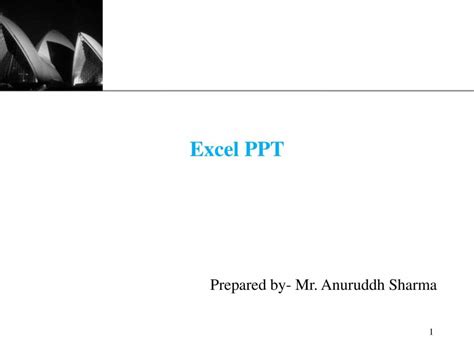Ppt On Basic Knowledge Of Microsoft Excel Powerpoint Slides