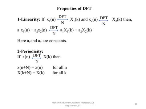 Discrete Fourier Transform Pptx
