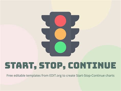 Free Start Stop Continue Templates