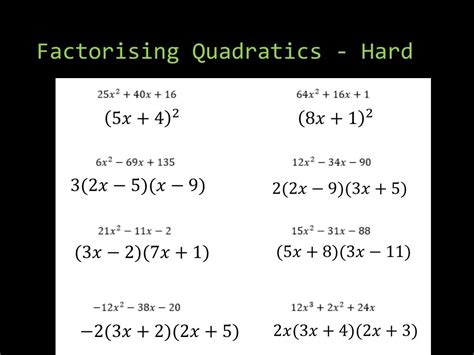 Ppt Factorising Harder Quadratics Powerpoint Presentation Free Download Id 2775852