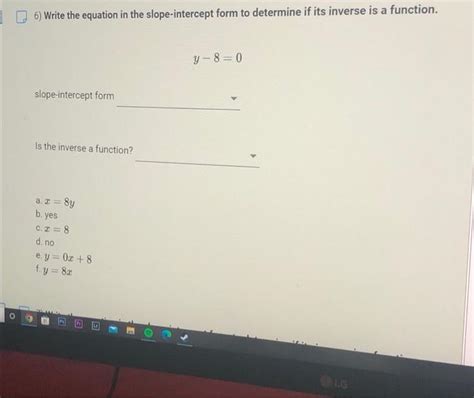 Solved Write The Equation In The Slope Intercept Form To Chegg