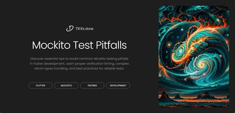Common Mockito Pitfalls In Flutter Testing