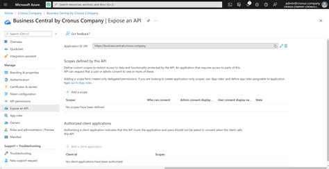 Configuring Business Central For Azure Active Directory Authentication And Oauth 1 Kauffmann