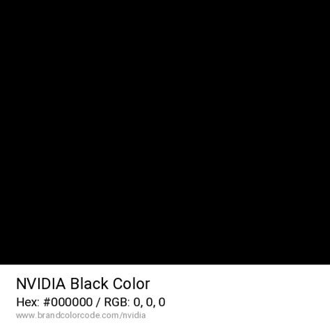 Nvidia Brand Color Codes