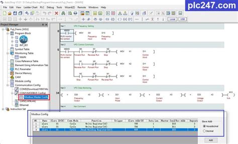 Plc Inovance Modbus Rtu Fuji Frenic Tutorial