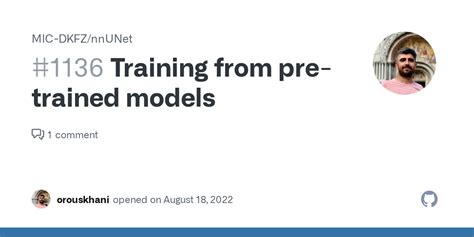 training from pre trained models · issue 1136 · mic dkfz nnunet · github