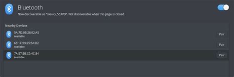 Mac Address Of Bluetooth Device Seen No Name Is Seen Elementary Os