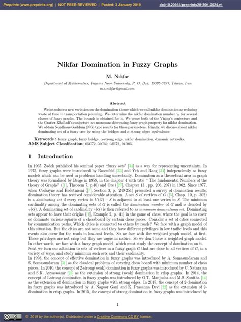 0004 nikfar domination in fuzzy graphs pdf vertex graph theory
