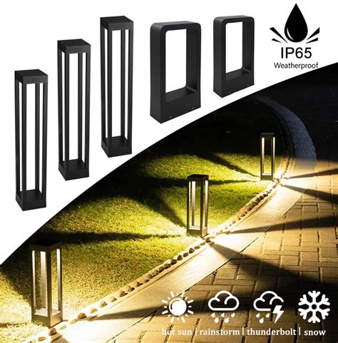 볼라드등 잔디등 정원등 야외 방수 Led 잔디 램프 현대 알루미늄 기둥 정원 조명 빌라 안 티몬
