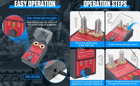 Spark Plug Tester Dual Hole Spark Tester 0~6000rpm