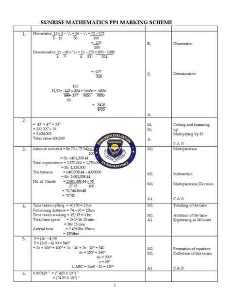 121 Mathematics Pp1 Ms Pdf Odds Multiplication