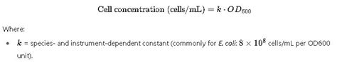 Optical Density Calculation Od600 Accurate Methods