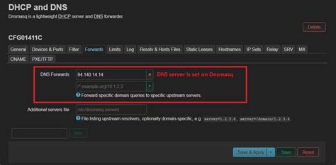 Leaving Dns Servers Empty On Interface Settings Installing And Using