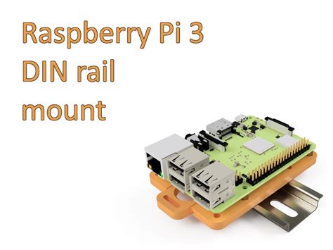 Raspberry Pi DIN Rail Mount By KaosuNeko Download Free STL Model Printables Com