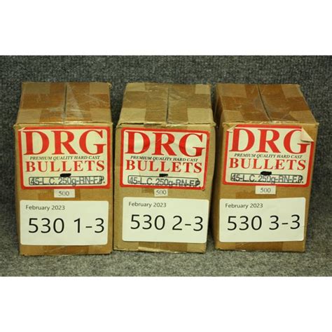 Drg 45 Lc 250 Gr Rn Bullets Gta Guns And Gear Auctions Inc