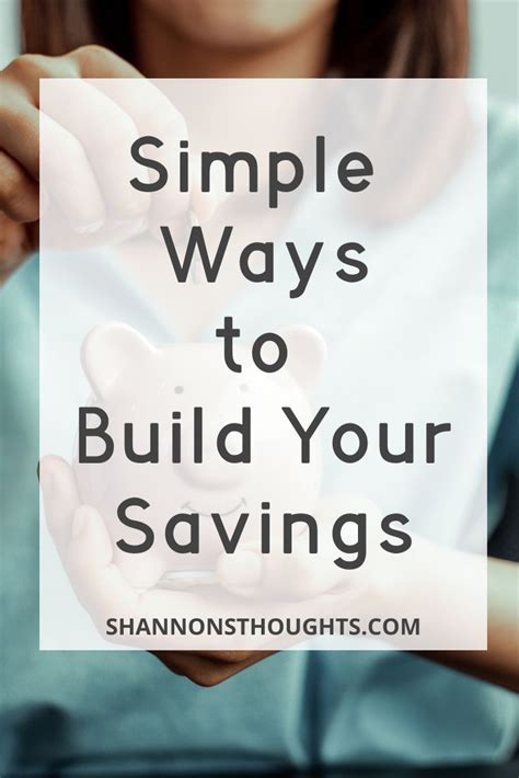 Simple Ways To Build Your Savings Savings Account Simple Way Savings