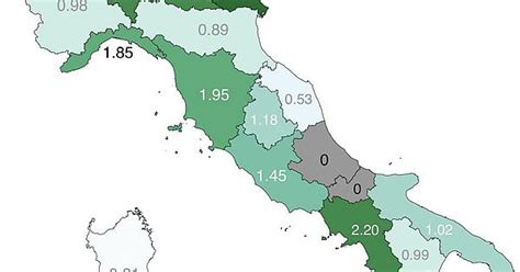 Number Of World Heritage Sites Per 5000 Square Kilometres In Each